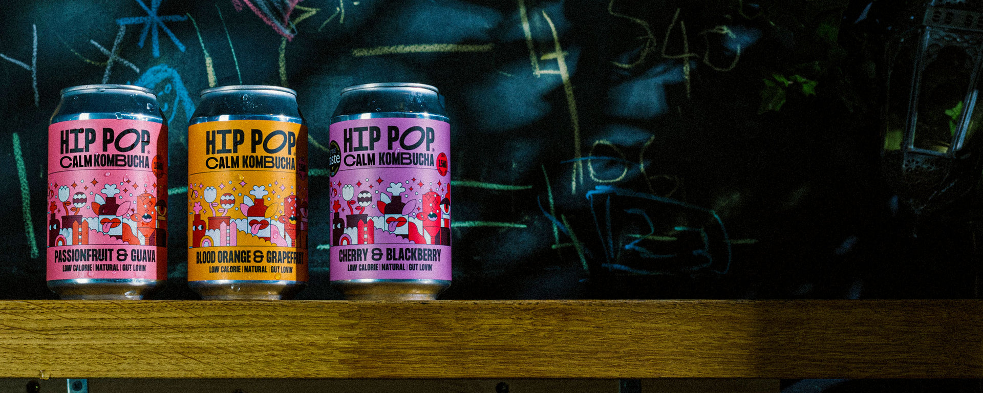 Feel the botanical buzz with HIP POP kombucha – Try Hip Pop